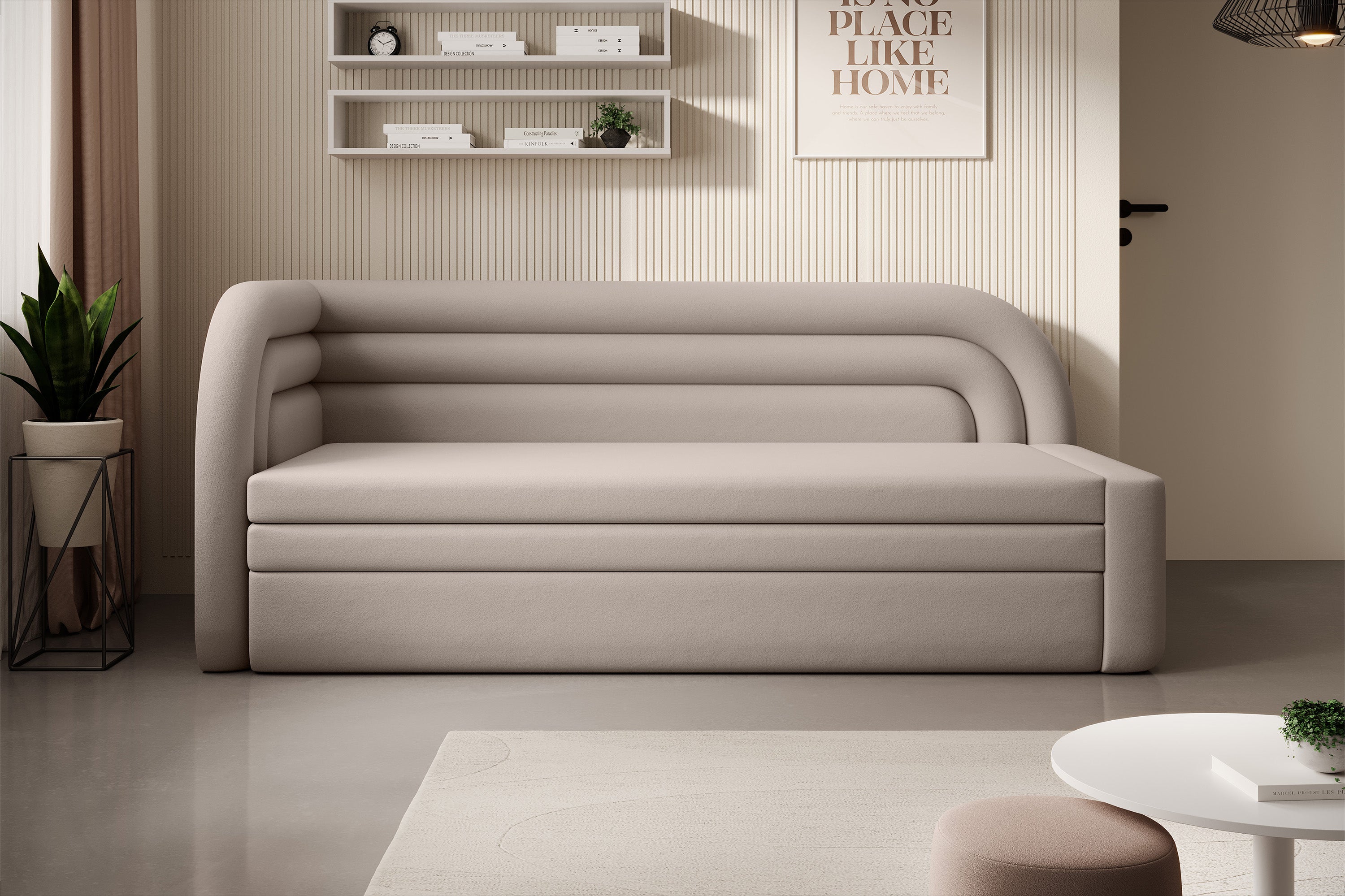 ReForm Creative Home Fabillo Storage Sleeper Sofa - Beige